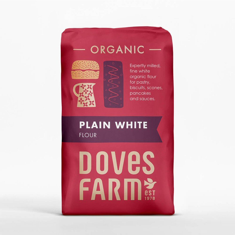 Doves Farm 1kg Organic Plain White Flour – Old Railway Line Garden Centre