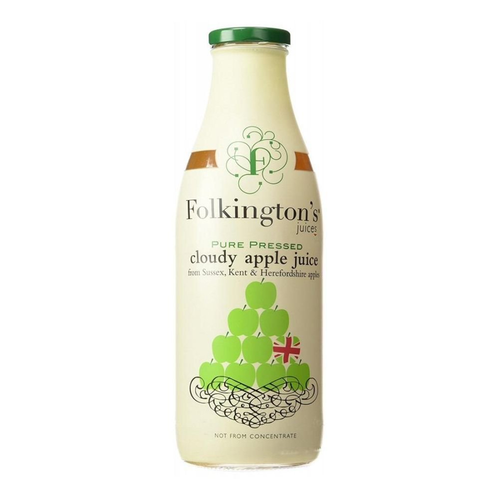 Folkington's 1 Litre Cloudy Apple Juice – Old Railway Line Garden Centre
