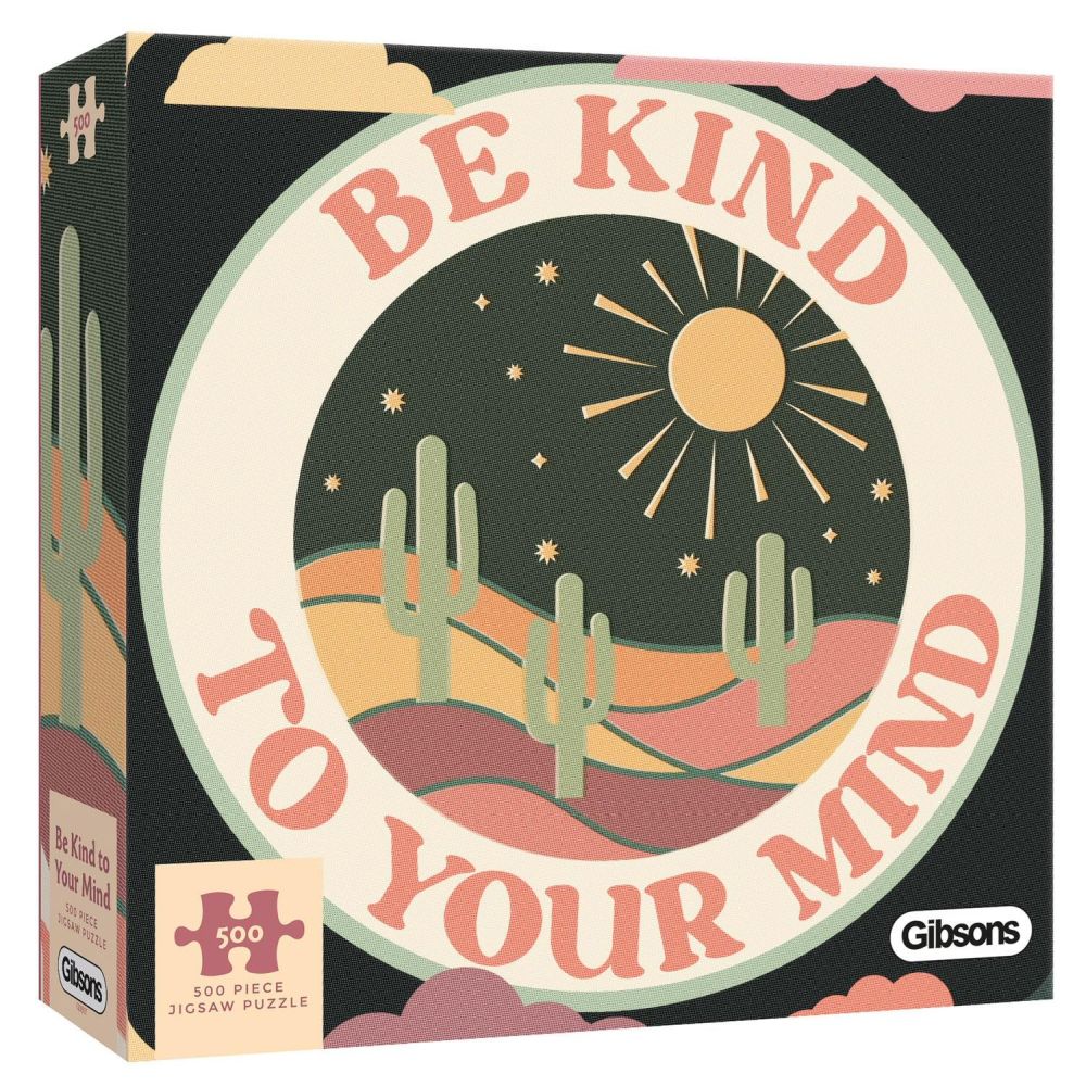 Gibsons Games 500 Piece Be Kind to Your Mind Jigsaw Puzzle – Old ...