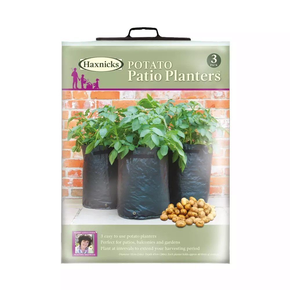 Haxnicks Potato Patio Planter (Pack of 3) – Old Railway Line Garden Centre