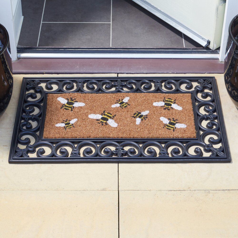Outside In 53cm Honey Bees Coir Doormat Insert – Old Railway Line ...