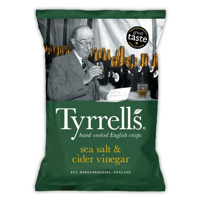 Tyrrells 150g Sea Salt & Cider Vinegar Crisps – Old Railway Line Garden Centre
